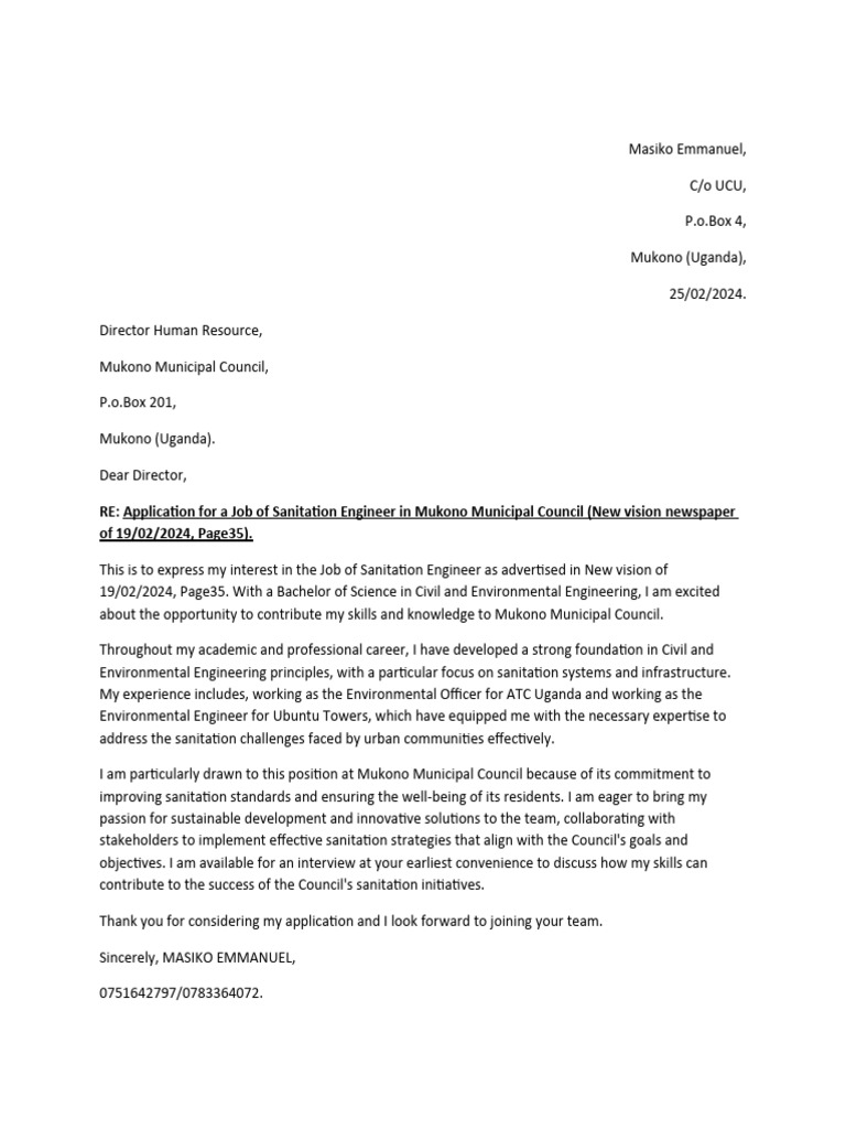 Municipal Letter | PDF