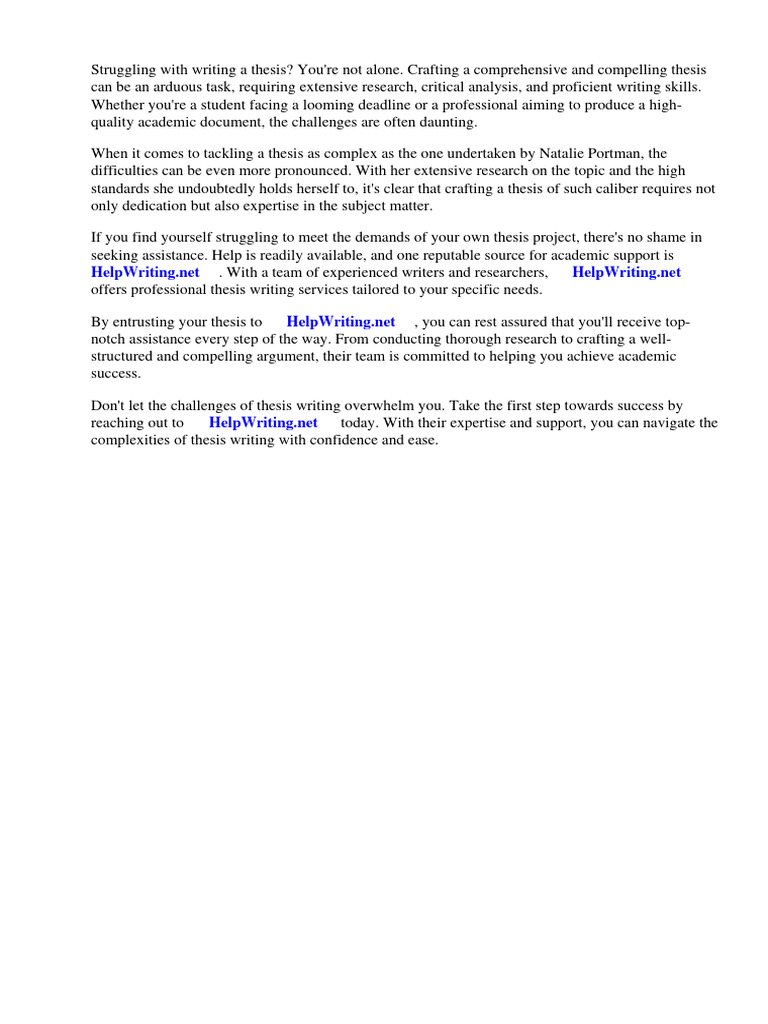 Natalie Portman Thesis | PDF | Thesis | Qr Code