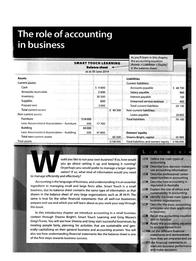 Chapter 1 - Roles of Accounting | PDF
