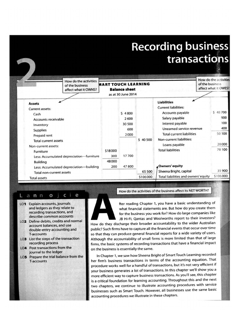Chapter 2 - Recording Biz Transactions | PDF