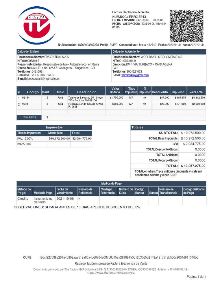 Factura Compra2 | PDF | Business | Finanzas del gobierno