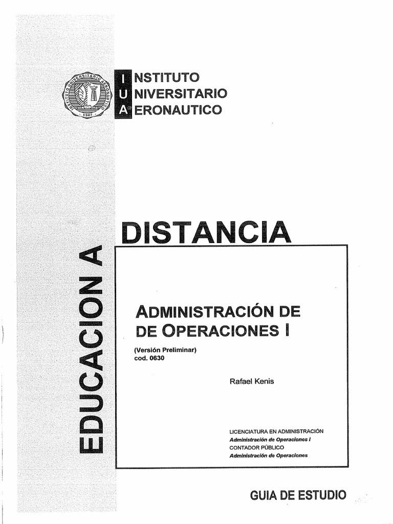 Administracion de Operaciones I LACP | PDF