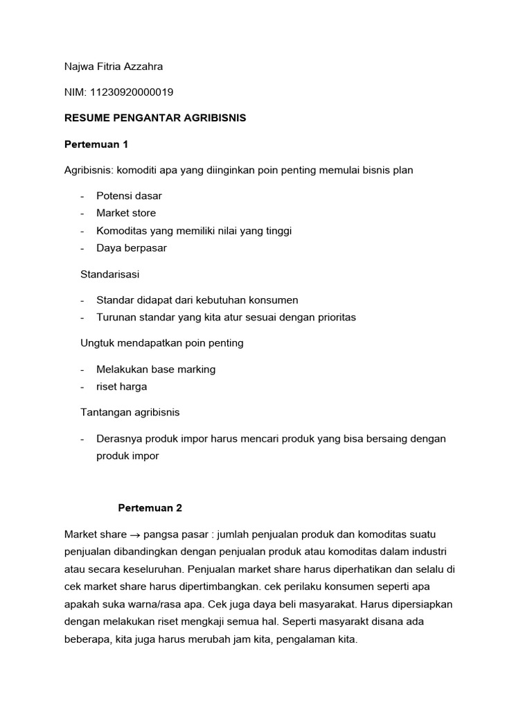 Najwa Fitria Azzahra - RESUME PA | PDF