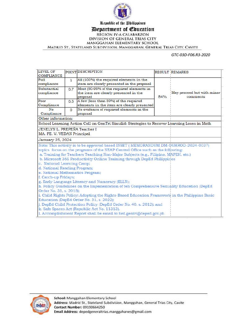 2024 Mes Inset-Tpp Recover | PDF