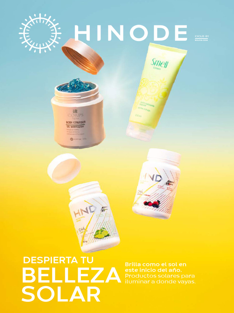 Catlogo Hinode Bolivia Ciclo 1 2024-Comprimido | PDF | Té | Productos cosméticos
