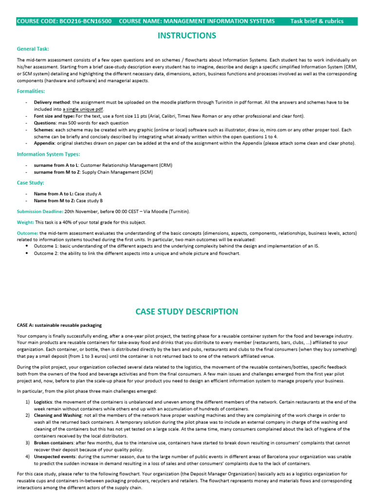 Mid-Term Assessment: Information Systems Design | PDF | E Commerce | Retail