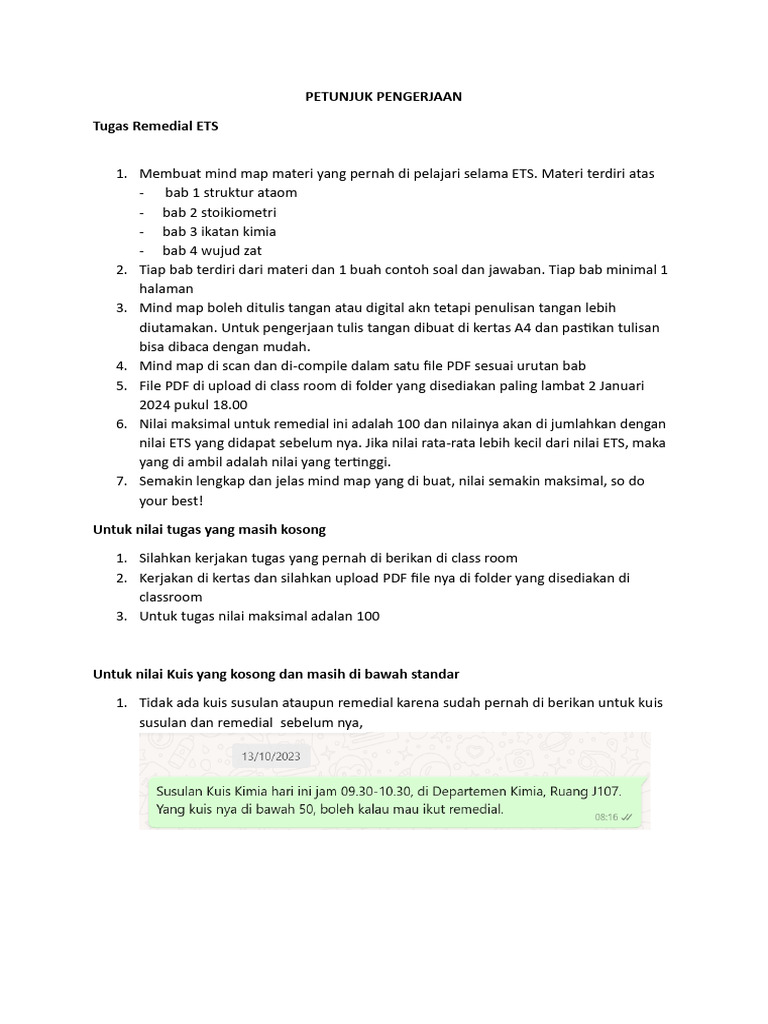 Petunjuk Pengerjaan | PDF