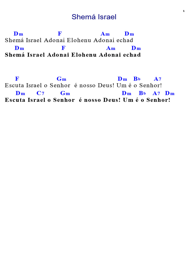 05 Shemá Israel | PDF | Artes Linguísticas e Disciplina