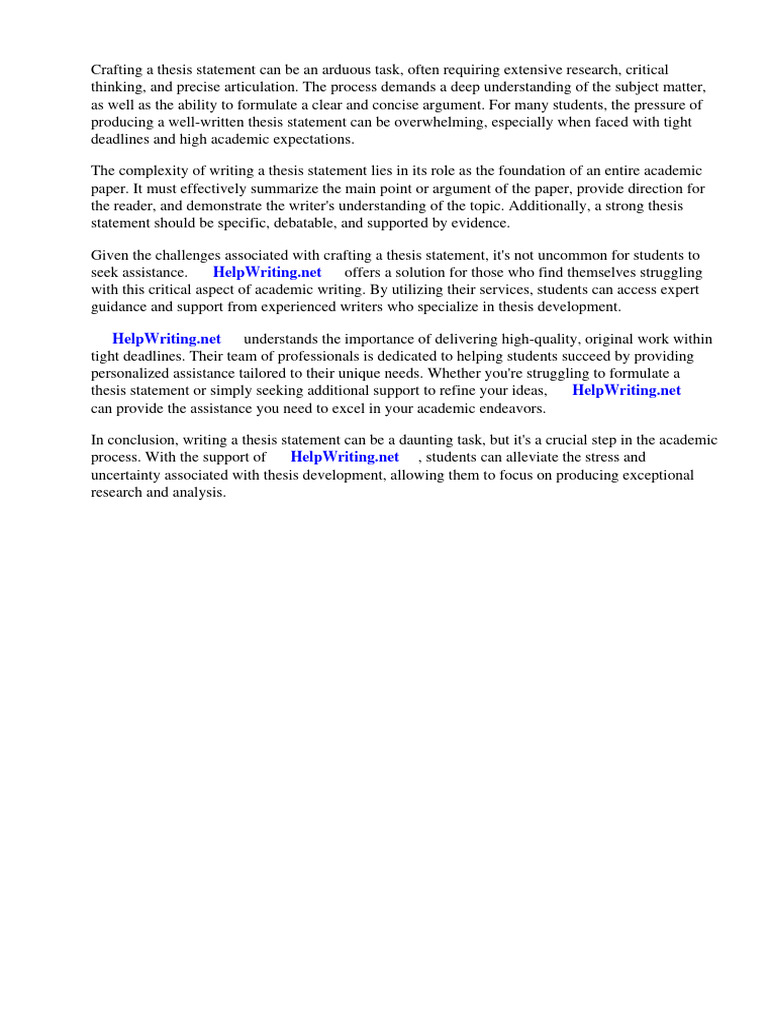 Rubric Thesis Statement | PDF | Essays | Rubric (Academic)