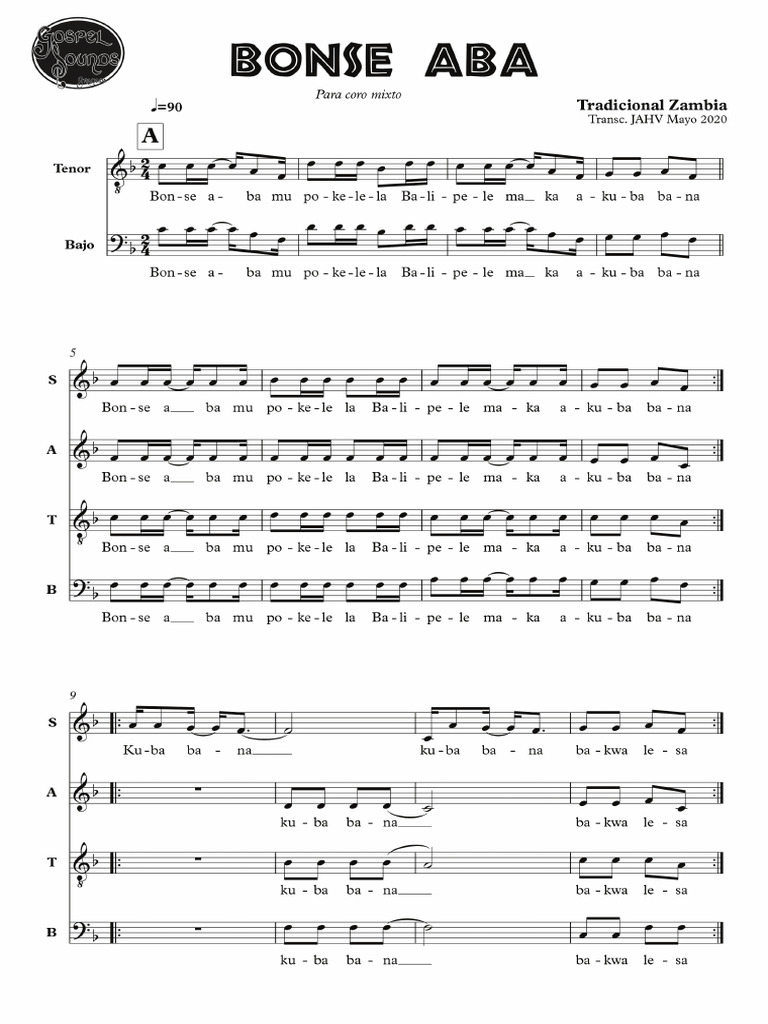 BONSE ABA Gospel Sounds | PDF