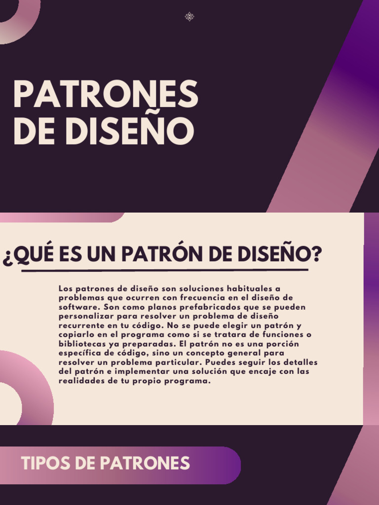 PATRONES de Diseño | PDF | Software | Informática