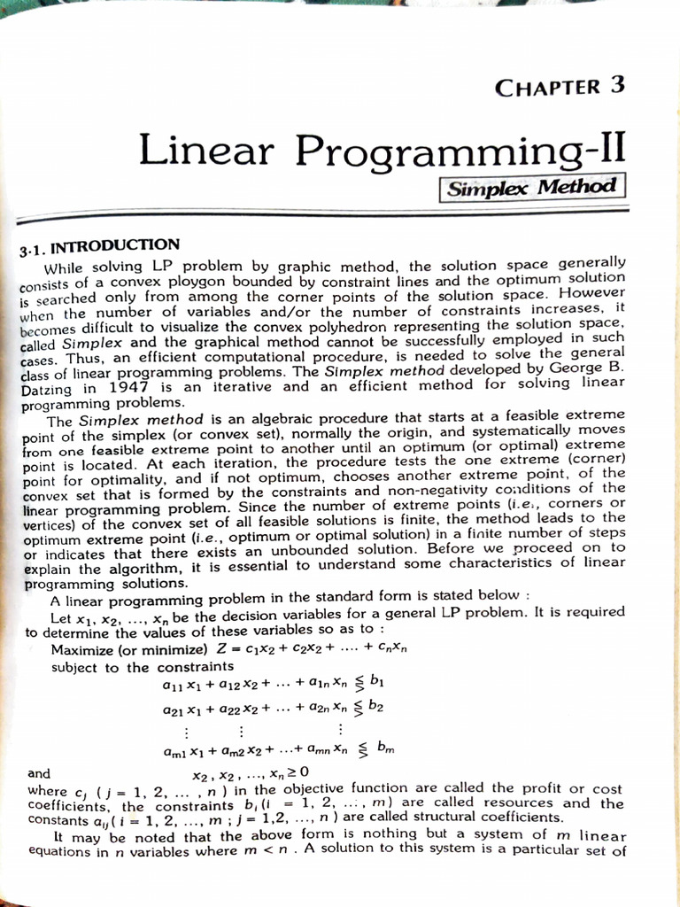 Chapter_3_OTSM | PDF | Linear Programming | Mathematical Optimization