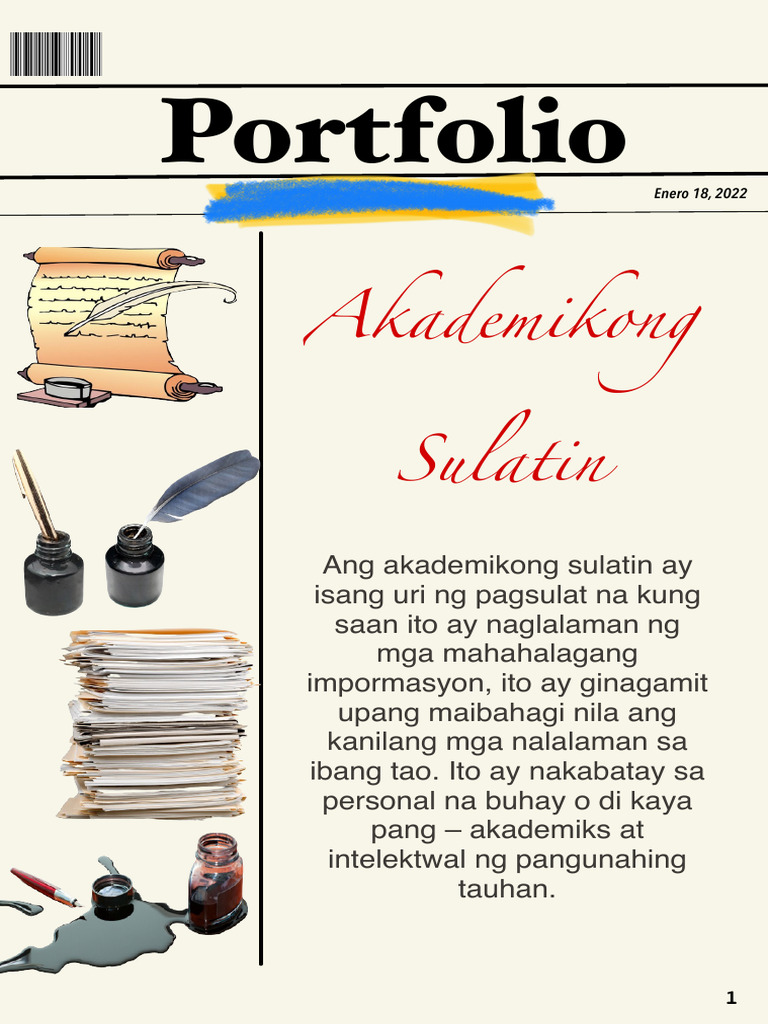Portfolio Filipino Grade 10 | PDF