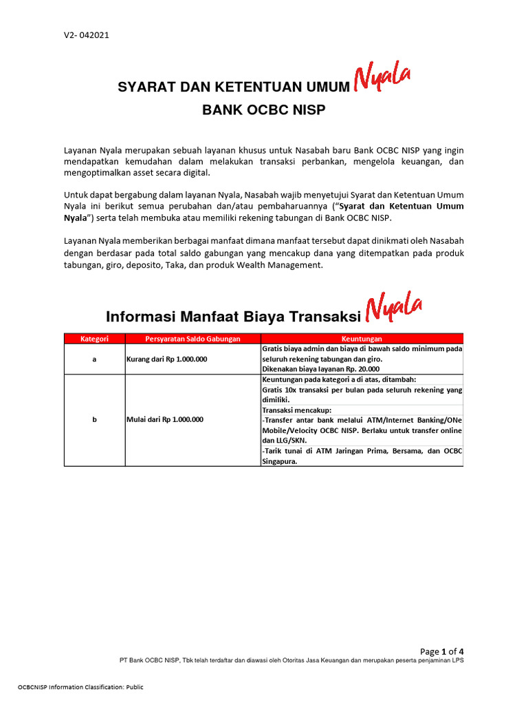 T&C Nyala Basic | PDF