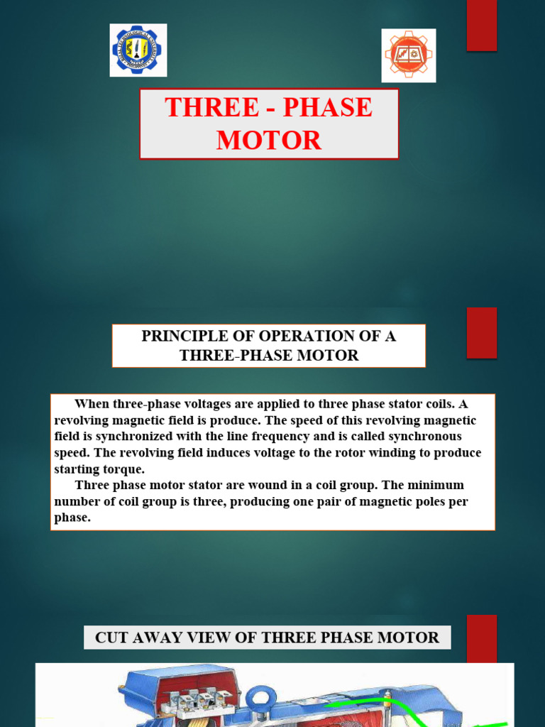 Lesson 3 Introduction of Three Phase Motor | PDF | Electric Motor ...