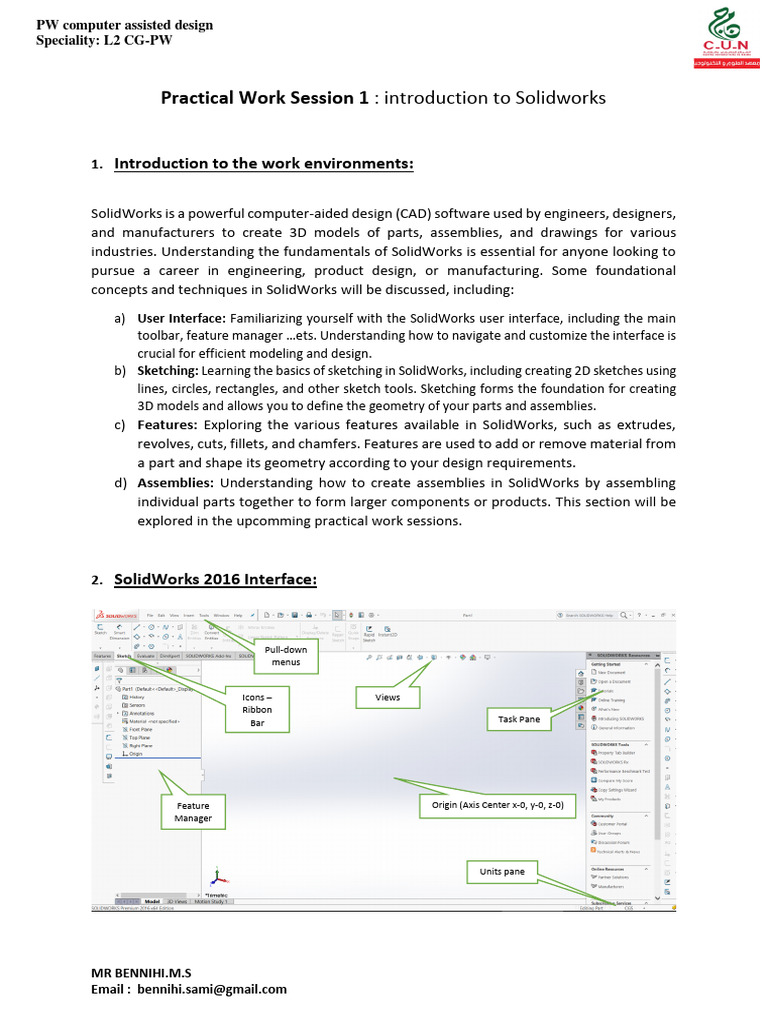 TP1 Solidworks | PDF | Technology & Engineering