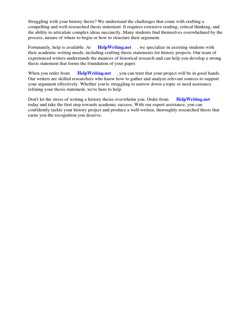 History Day Thesis Statement Worksheet | PDF | Thesis | Essays
