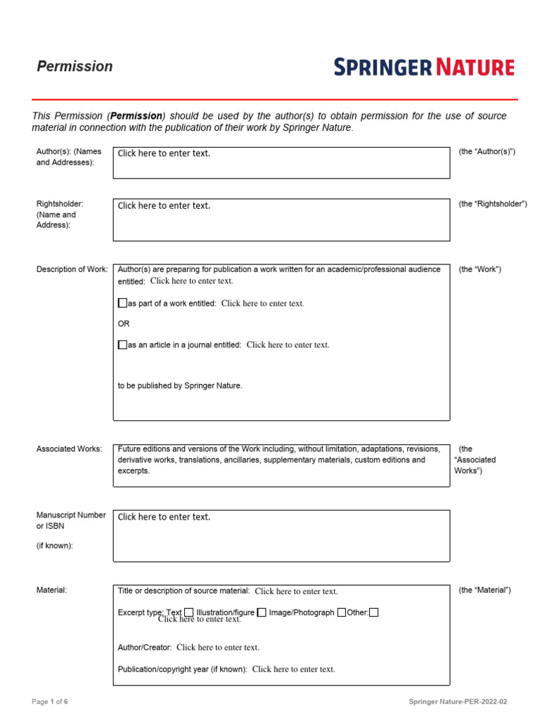 Research Permission Template en | PDF | Copyright | License