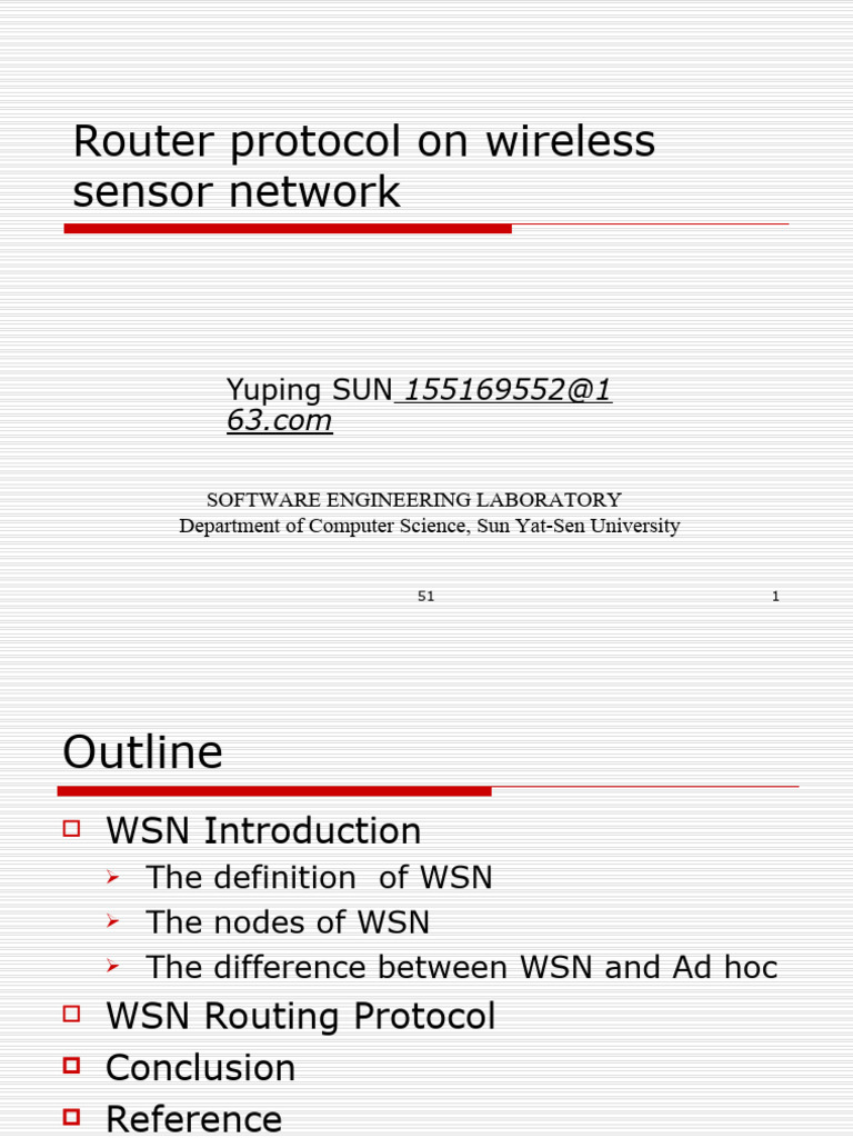 Routing Protocol On Wireless Sensor Network | PDF | Wireless Sensor Network | Wireless Ad Hoc ...