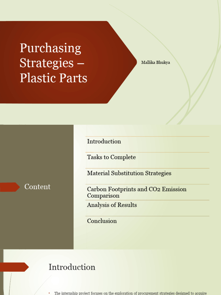 Purchasing Strategy – Plastic Resins | PDF | Plastic | Polymers