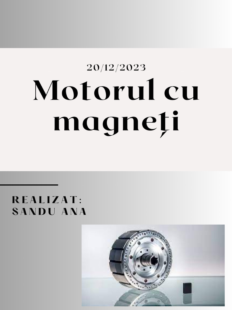 Motorul Cu Magneți | PDF