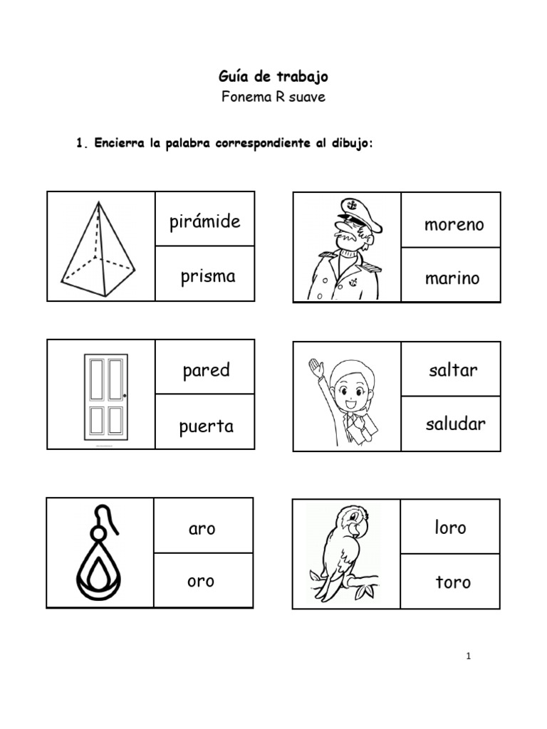 Fonema R Suave | PDF