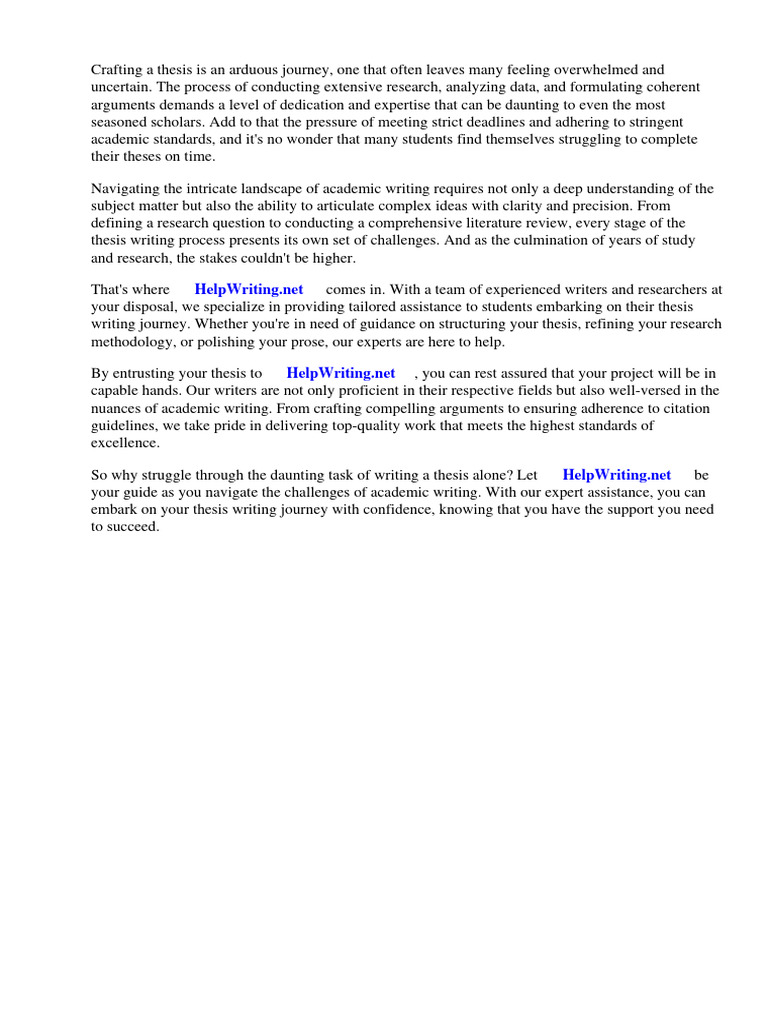 Future Work Thesis Example | PDF | Thesis | Essays