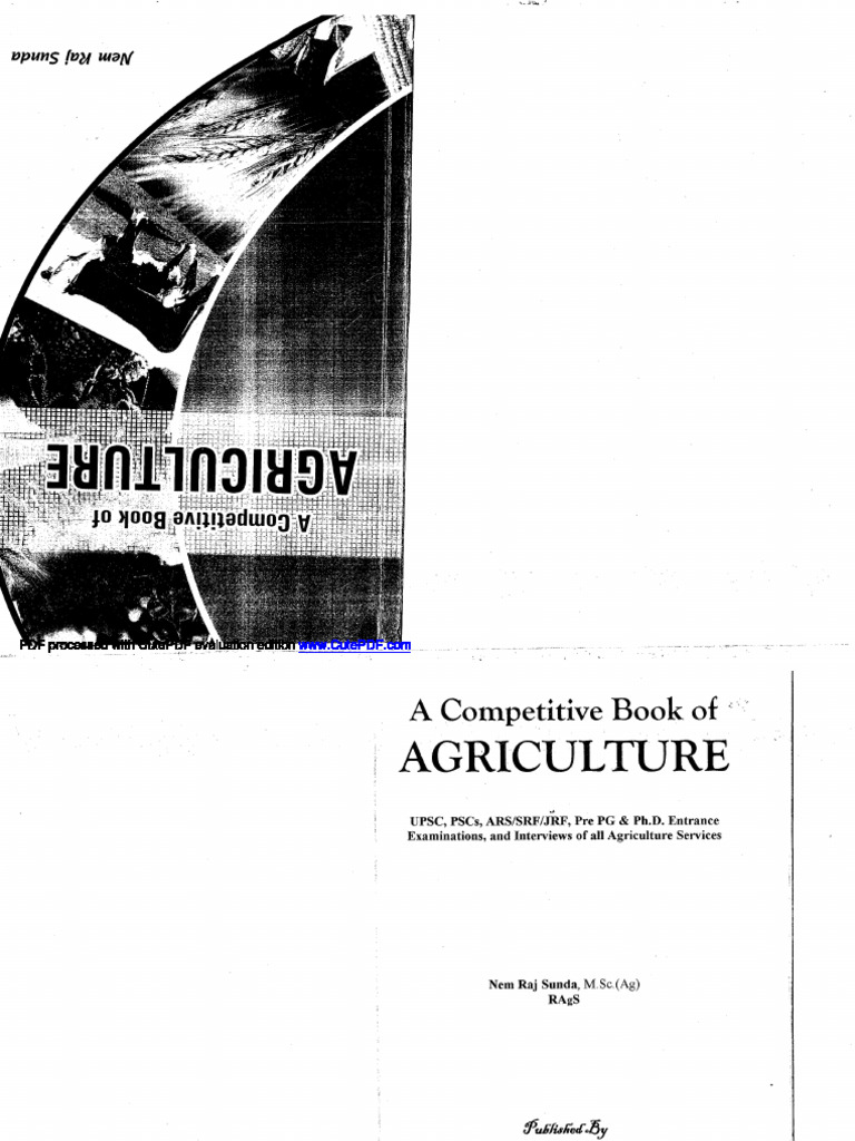 A Competitive Book for Agriculture by Nem Raj Sunda | PDF