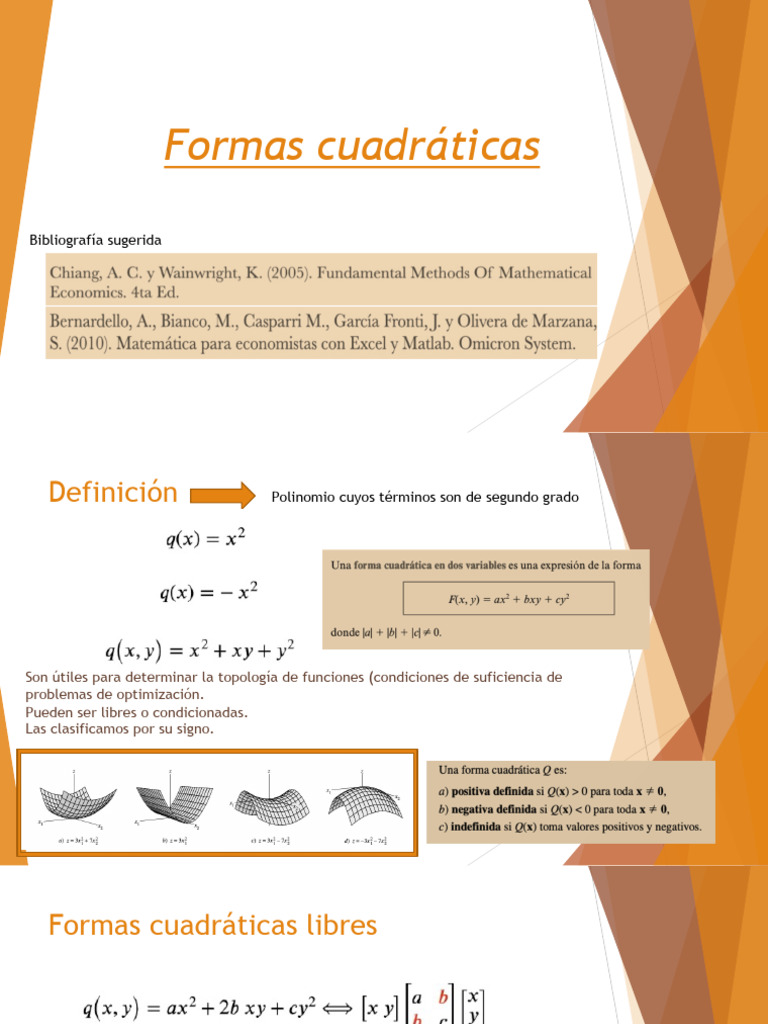 Módulo 2 - Formas Cuadráticas | PDF | Álgebra lineal | Álgebra abstracta