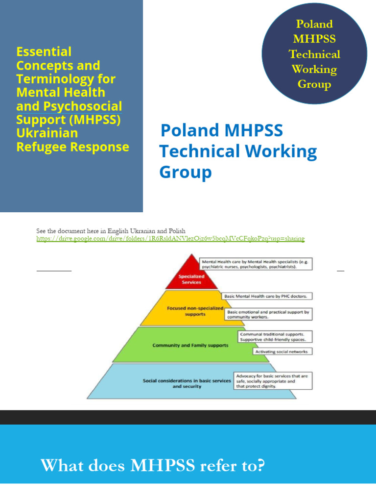Essential MHPSS Presentation | PDF | Mental Disorder | Psychological Trauma