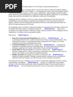 Chapter 4 Thesis Sample Format | PDF | Thesis | Methodology