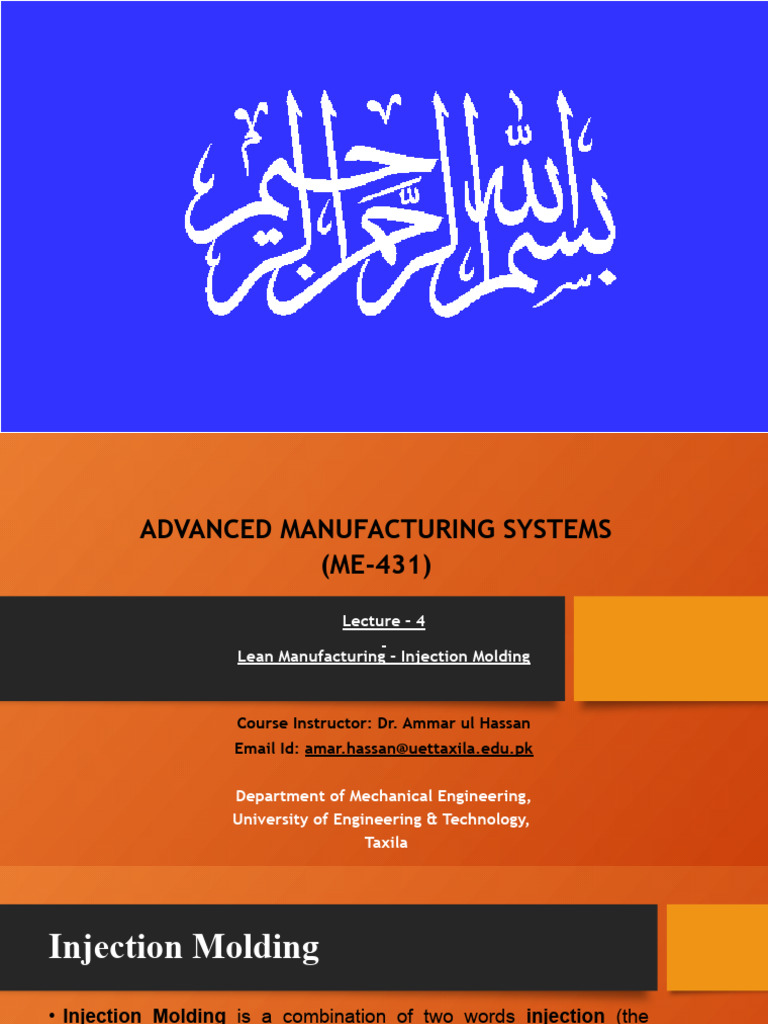 Week 6 Lect 4 - Lean Manufacturing - Injection Molding | PDF | Building ...