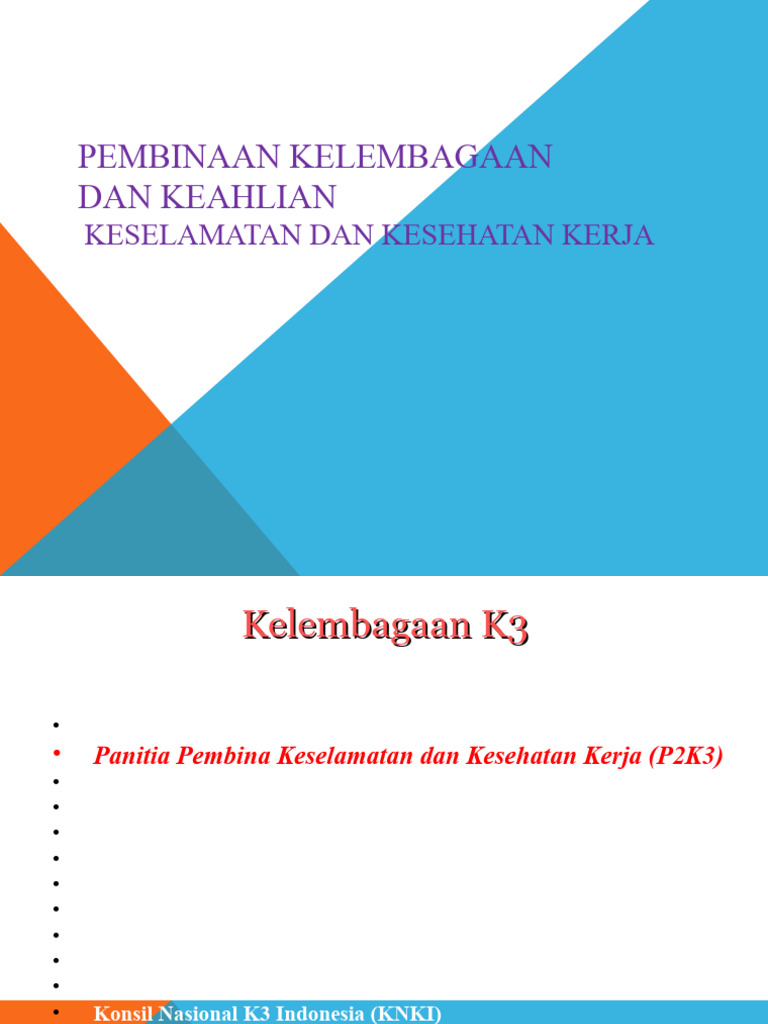 P2K3 Presentasi | PDF