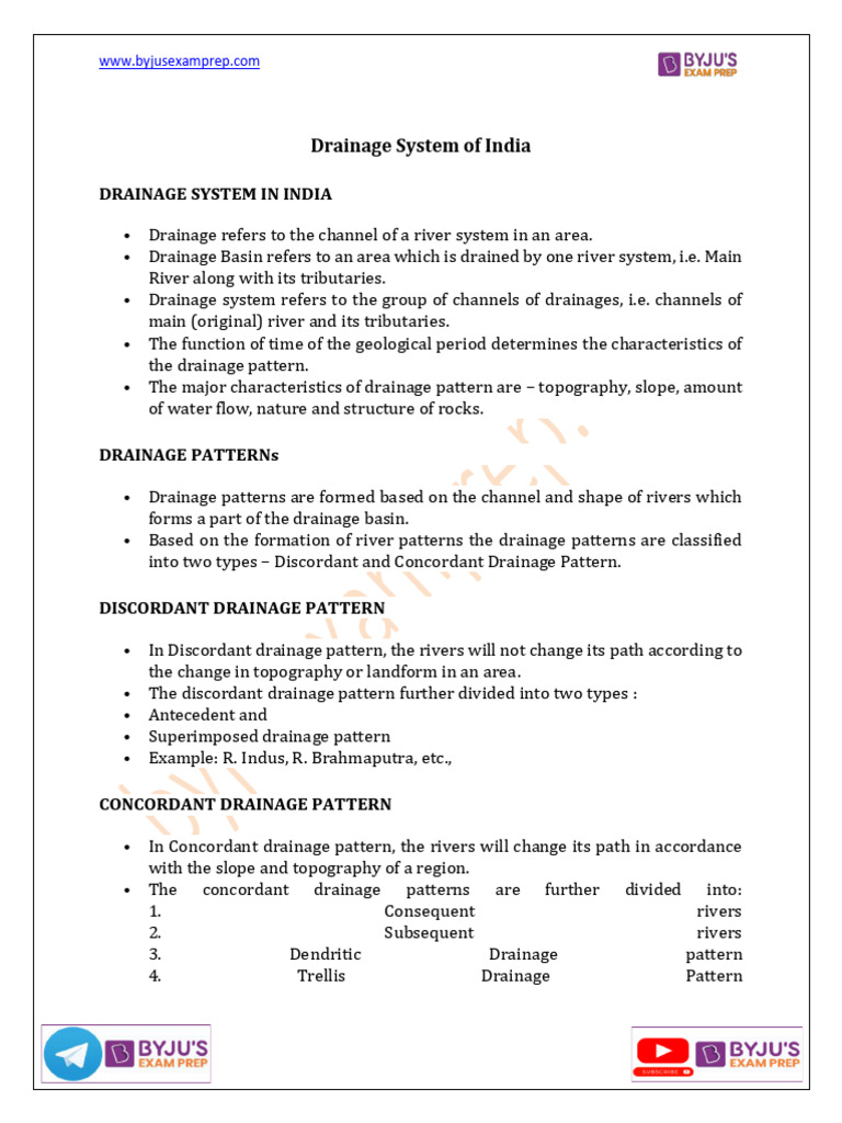 Drainage System | PDF | Drainage Basin | Aquatic Biomes