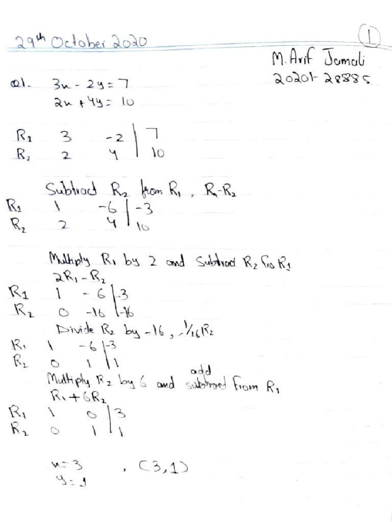 Gausian Method | PDF