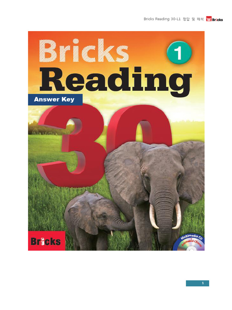 Bricks Reading 30 Level 1 - SB Answer Key | PDF