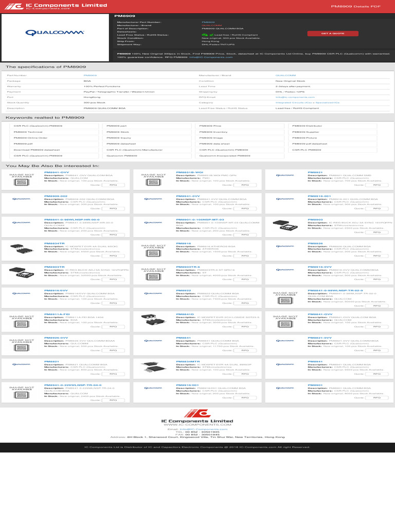 PM8909 | PDF | Electronics | Computer Engineering