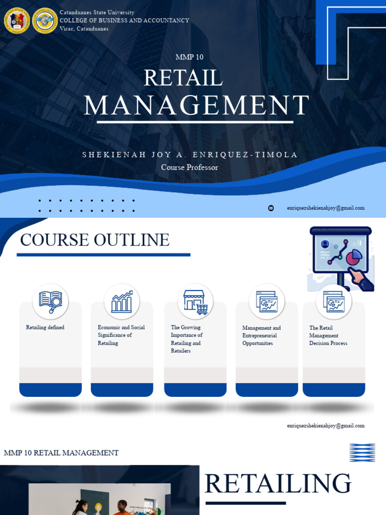 Retail Management Chapter 1 | PDF | Retail | Marketing