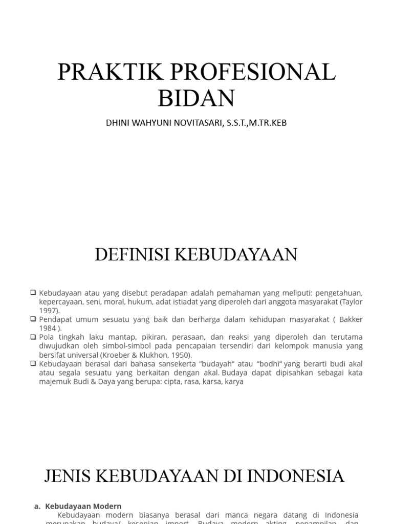 Praktik Profesional Bidan | PDF | Pengembangan Diri | Gaya Hidup
