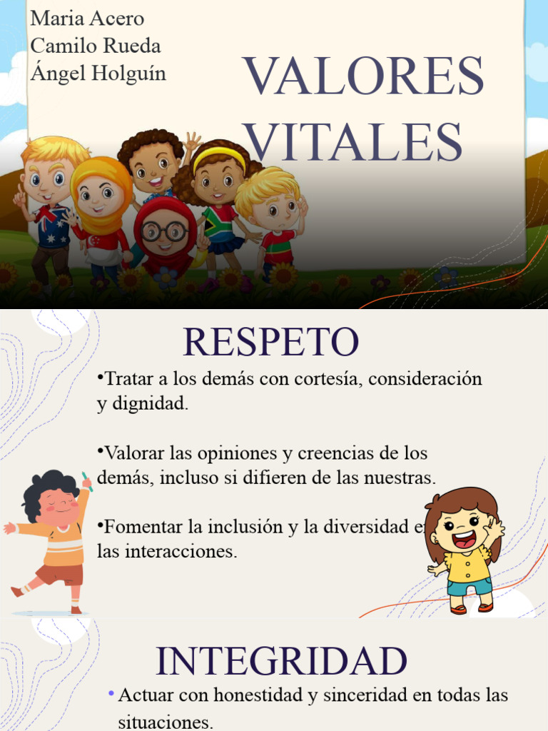 Valores Vitales y Éticos Esenciales | PDF
