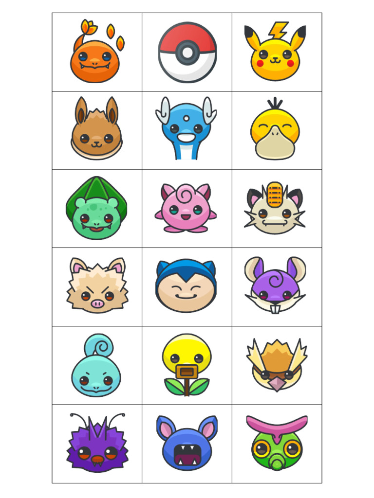 Memorice Pokemon | PDF