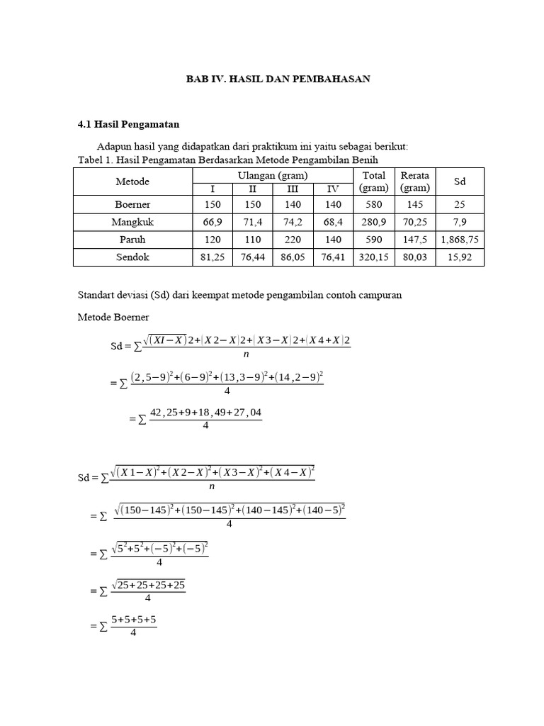 Bab 4. Pengambilan Sampel Benih Lab Benih | PDF