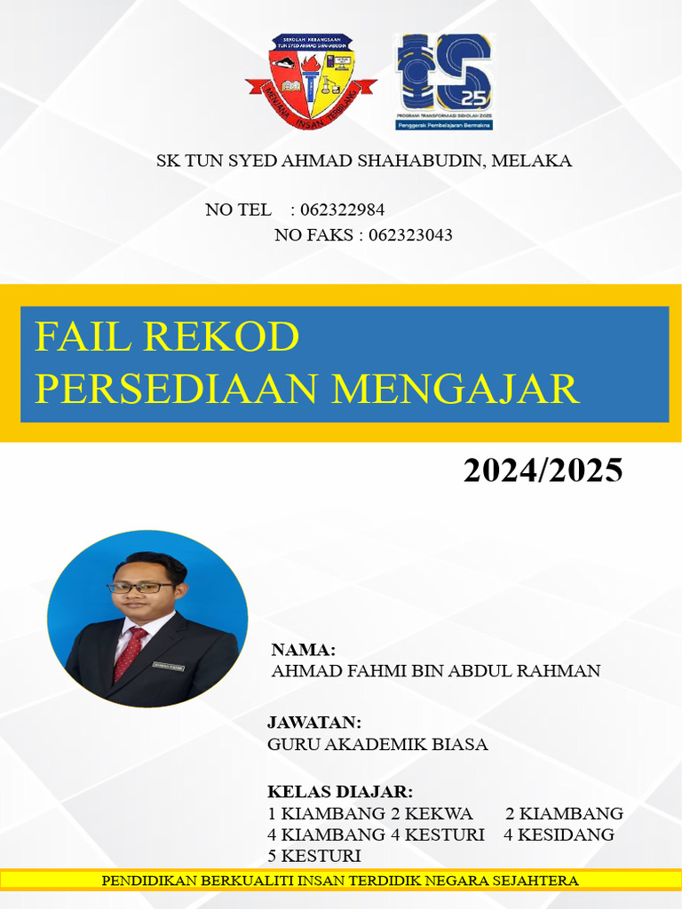 Rekod Persediaan Mengajar 2024 | PDF