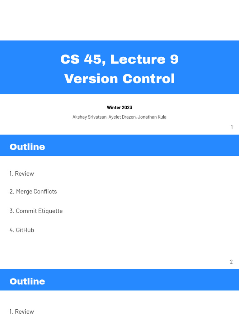 9 Version Control | PDF | Contradiction | Computer File