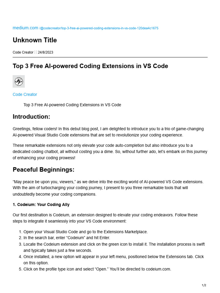 Free AI Powered Creator | PDF | Information Technology | Software ...