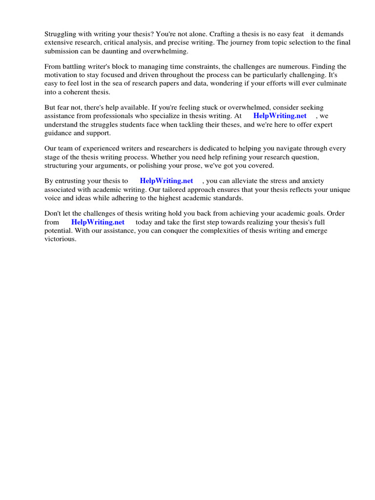 Thesis Motivation PDF | PDF | Thesis | Motivation