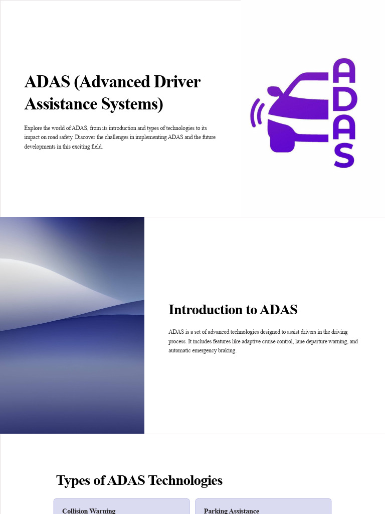 ADAS-Advanced-Driver-Assistance-Systems | PDF | Traffic Collision ...