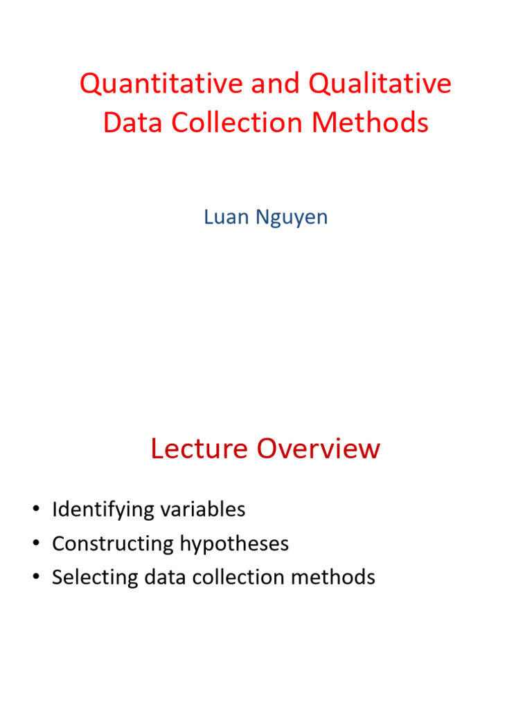W5 Quantitative and Qualitative Data Collection Methods | Download Free ...