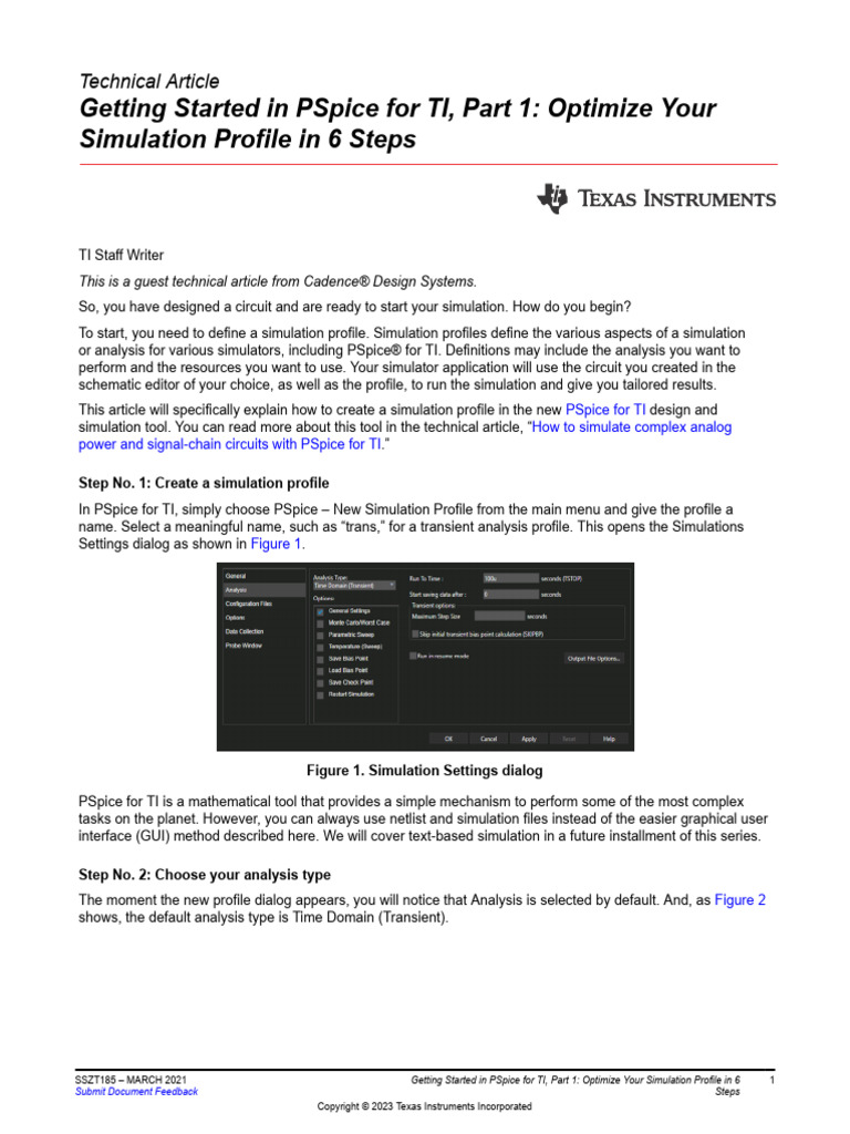 Ti-Pspice P1 | PDF | Electrical Network | Computing