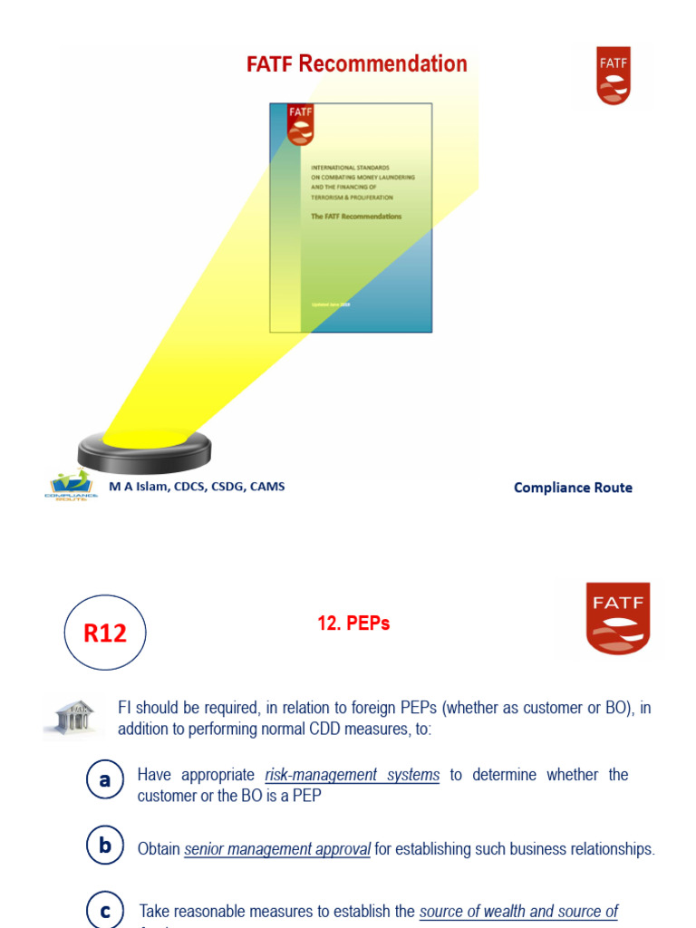 FATF R 12-25 | PDF | Money Laundering | Business